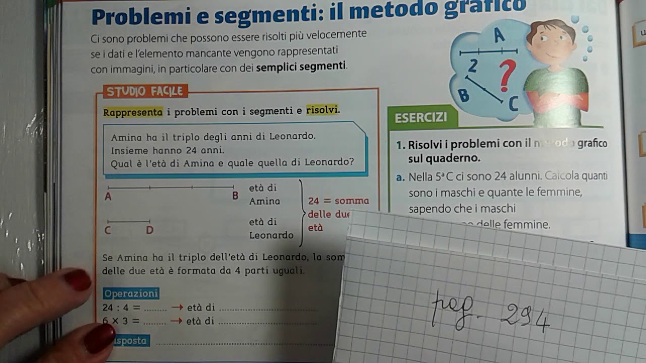 Problemi con segmenti - parte I - per la classe VB - YouTube