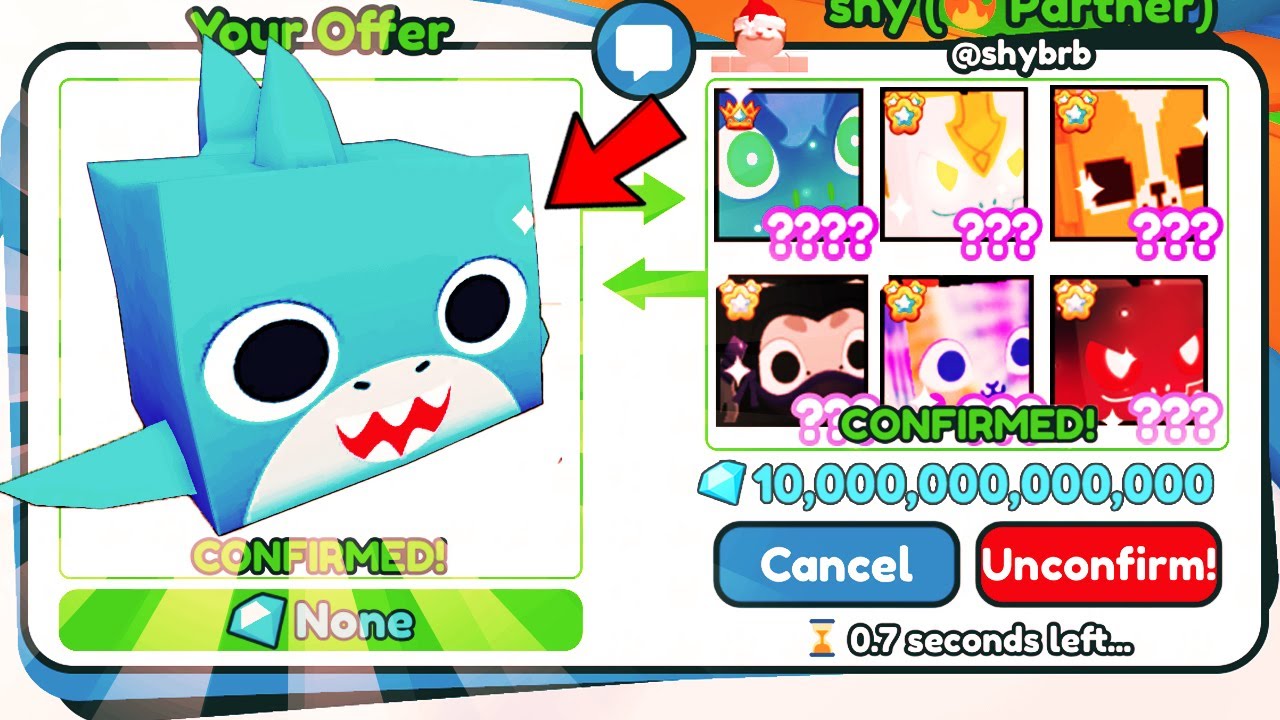 Trading *NEW* DLC HUGE SHARK in Pet Simulator X.. - YouTube