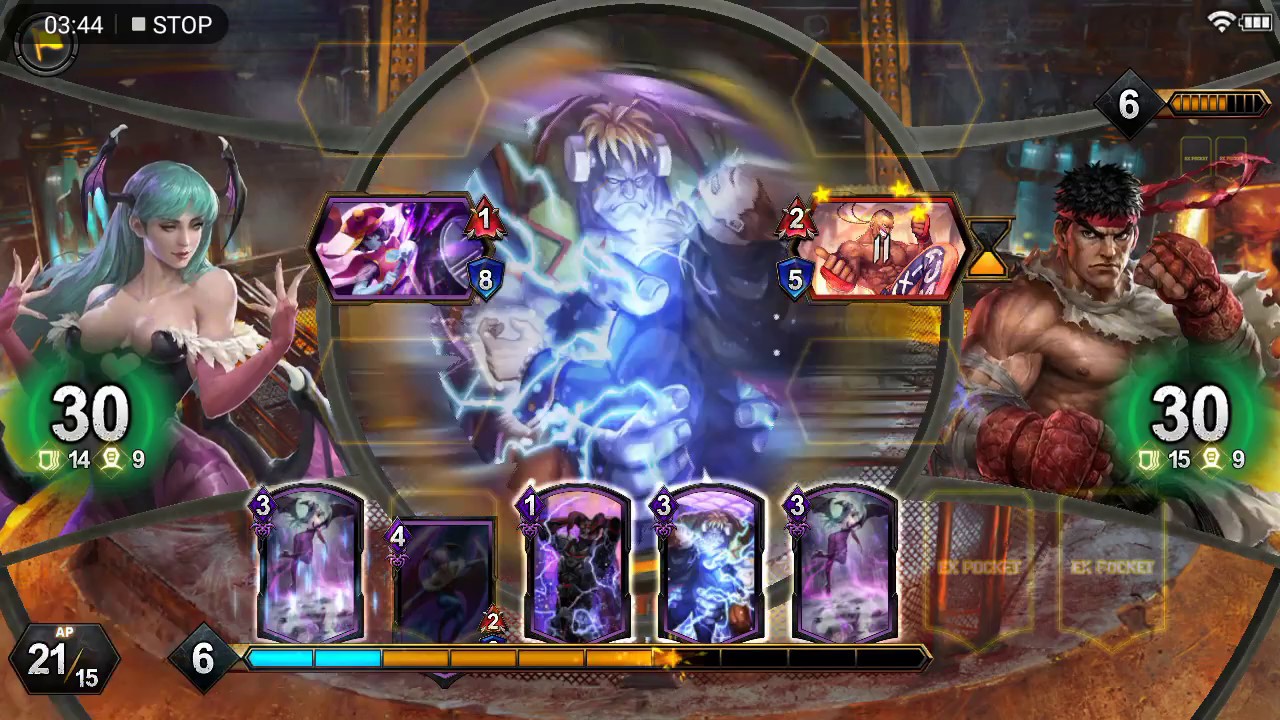 [Android]Teppen CAPCOM CARD GAME|Halt Morrigan Test|Ranked - YouTube