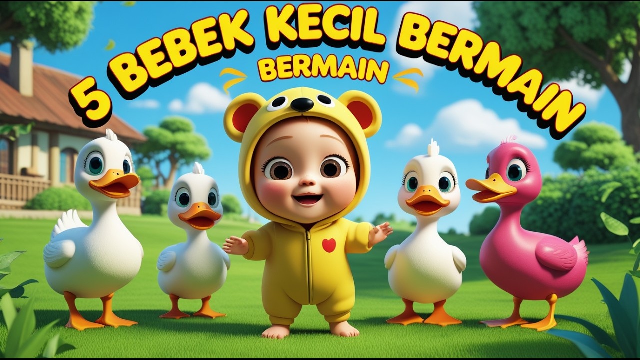 5 BEBEK KECIL BERMAIN - LAGU ANAK – LAGU BELAJAR DAN HIBURAN BALITA ...