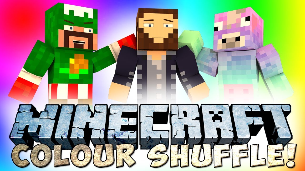 Minecraft Mini-Game: Colour Shuffle! - SHUFFLE DEM COLOURS! w/Natalie ...
