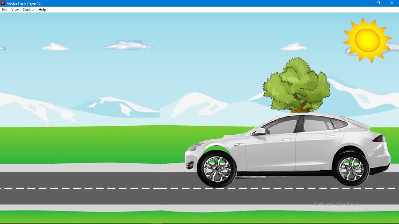 how to make car animation in adobe flash - YouTube
