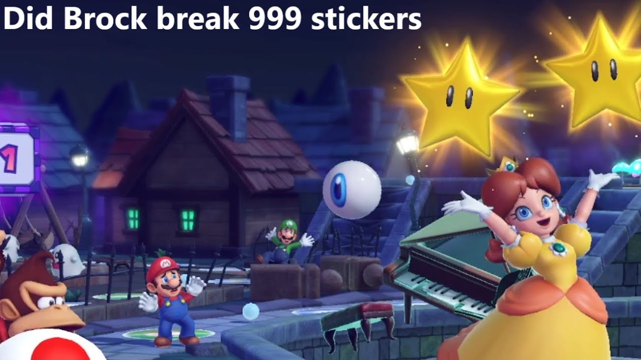 Will Brock break 999 Stickers (Mario Party Superstars) - YouTube