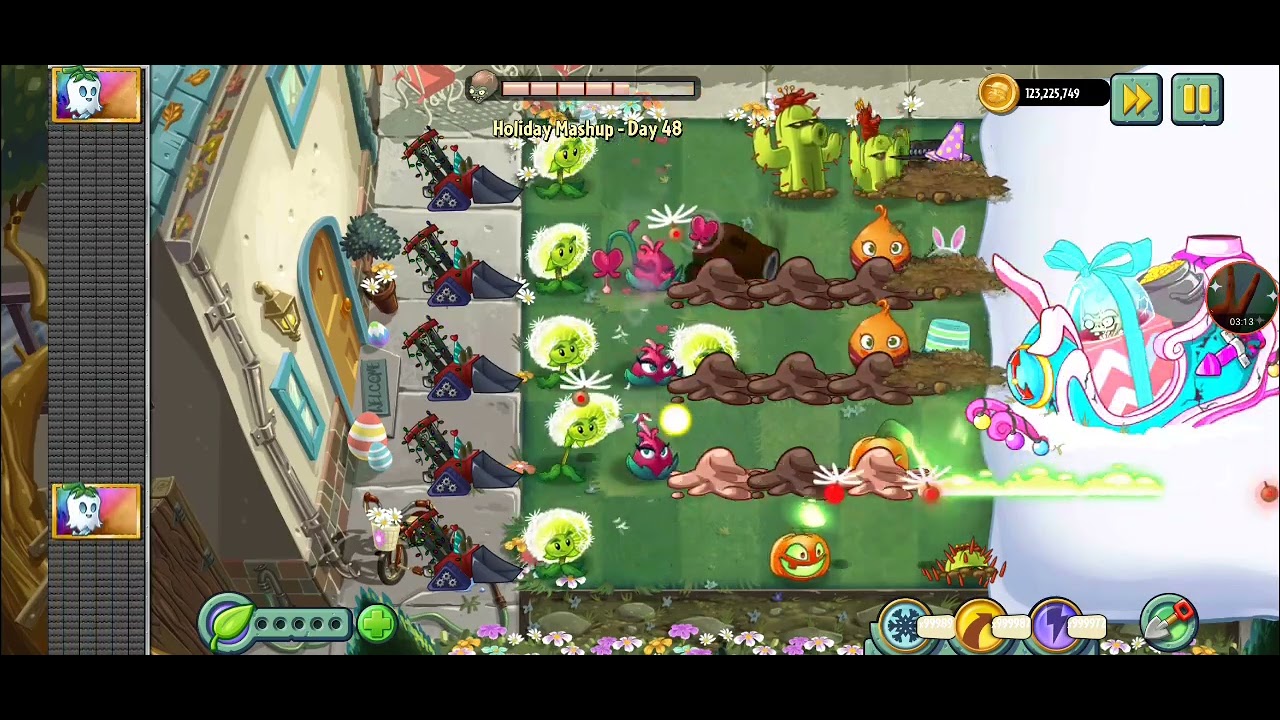 Zombot Seasonal Sleigh-er Boss fight | Plants vs. Zombies 2 ...