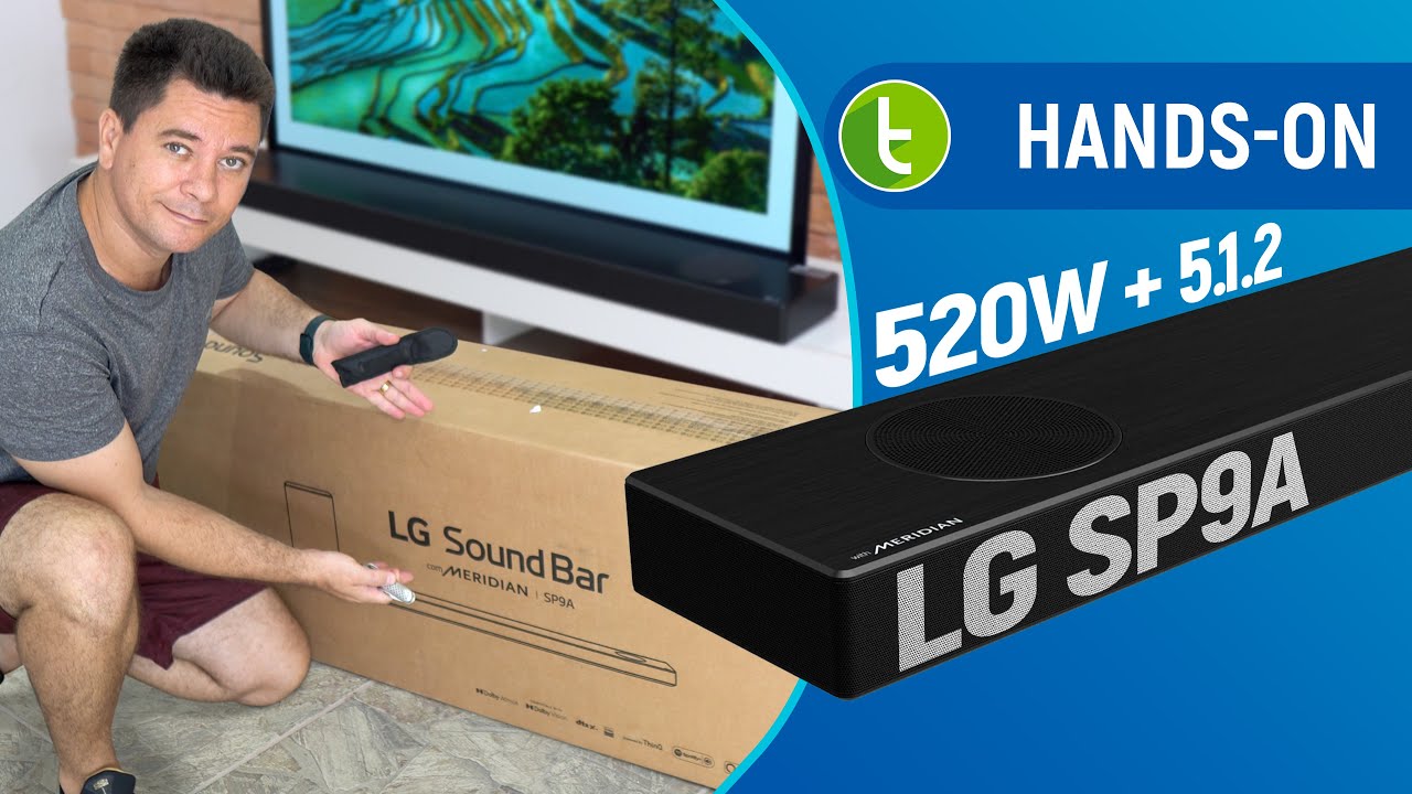 SOUNDBAR LG SP9A: SOM com 520W de POTÊNCIA, SURROUND 5.1.2 e Alexa ...