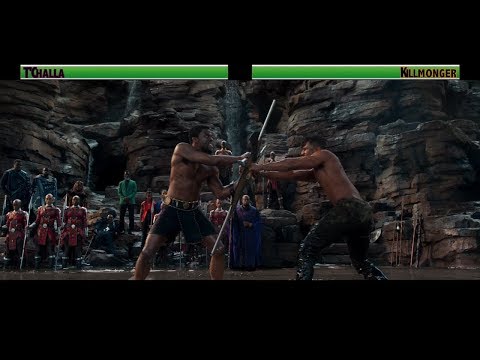 T'Challa vs Killmonger...with healthbars