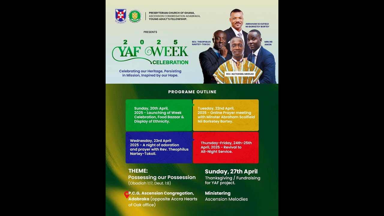 P.C.G - ADABRAKA ASCENSION (YAF WEEK, 25) 24/04/2025 - YouTube