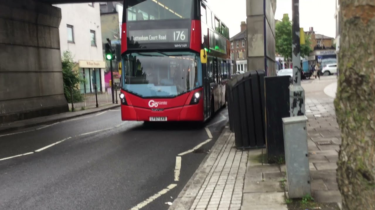 London Buses at East Dulwich Station - YouTube