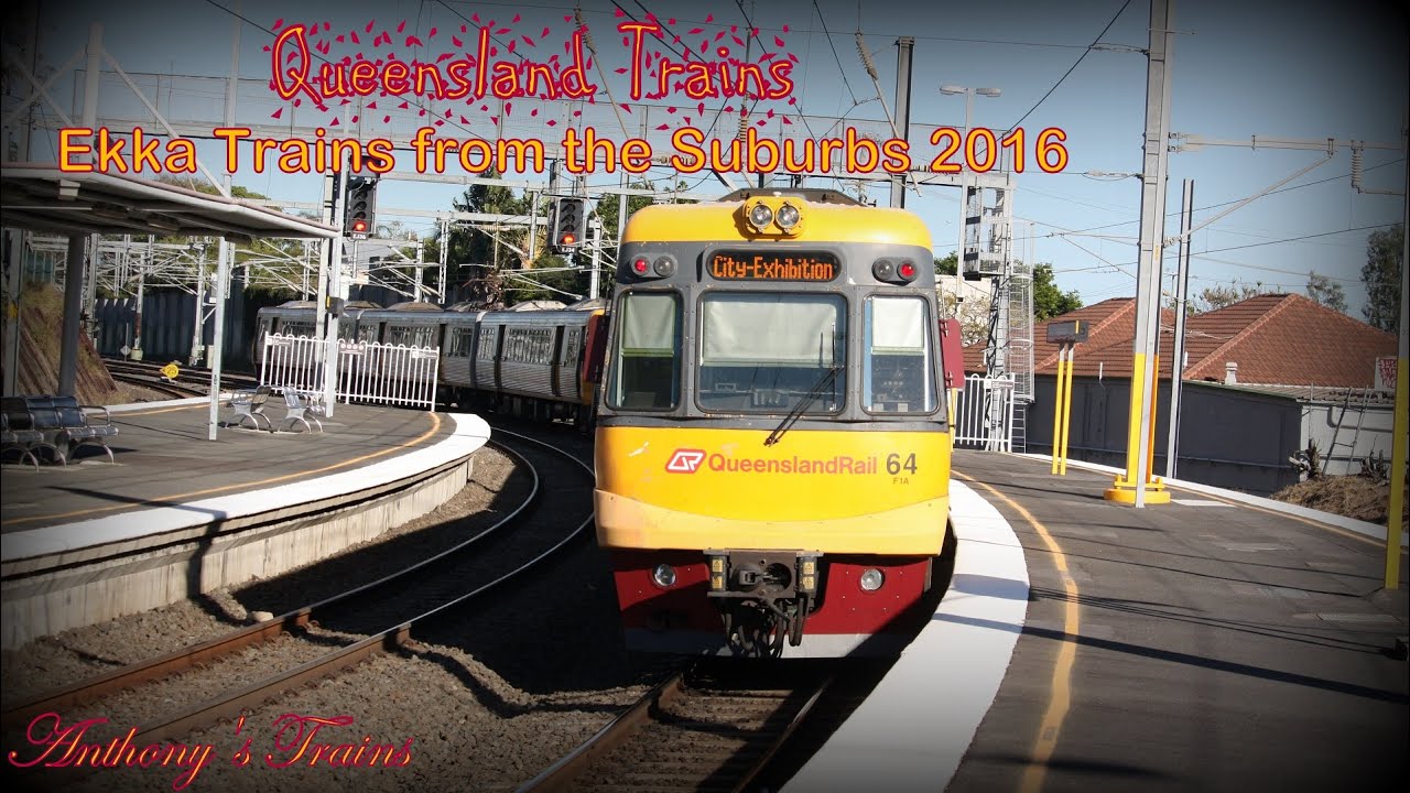 Queensland Trains Ekka Trains from the Suburbs 2016 - YouTube