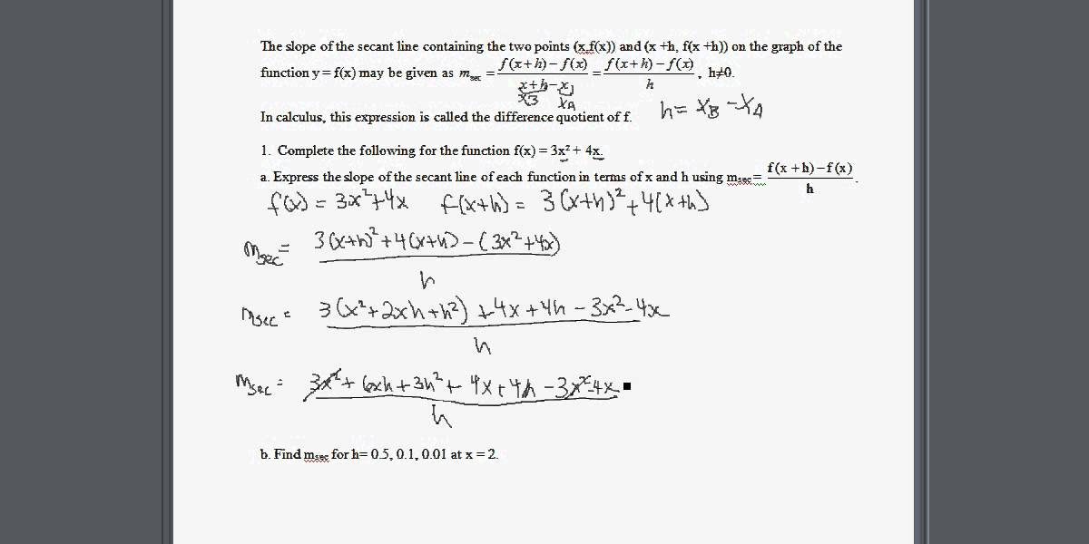 Precalculus Difference Quotient YouTube precalculus-difference-quotient-youtube