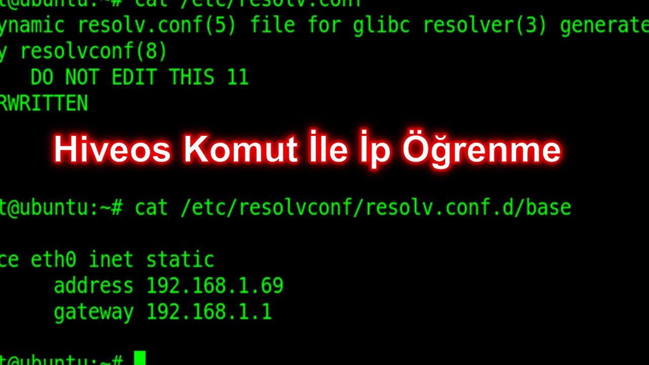 Hiveos Rig Komut İle İp Öğrenme - YouTube