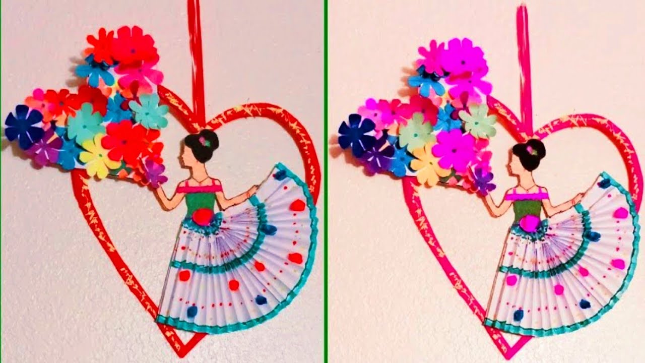 How to make diy doll wall hanging ideas| wall decor ideas |Doll wall ...