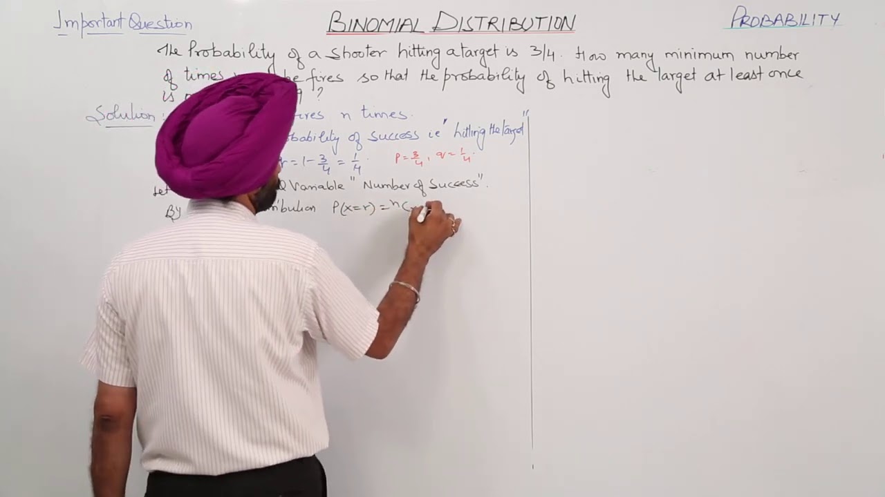 Free Math CBSE MATH 12 Lectures l CH 13 l PROBABILITY DISTRIBUTION l L30 - YouTube