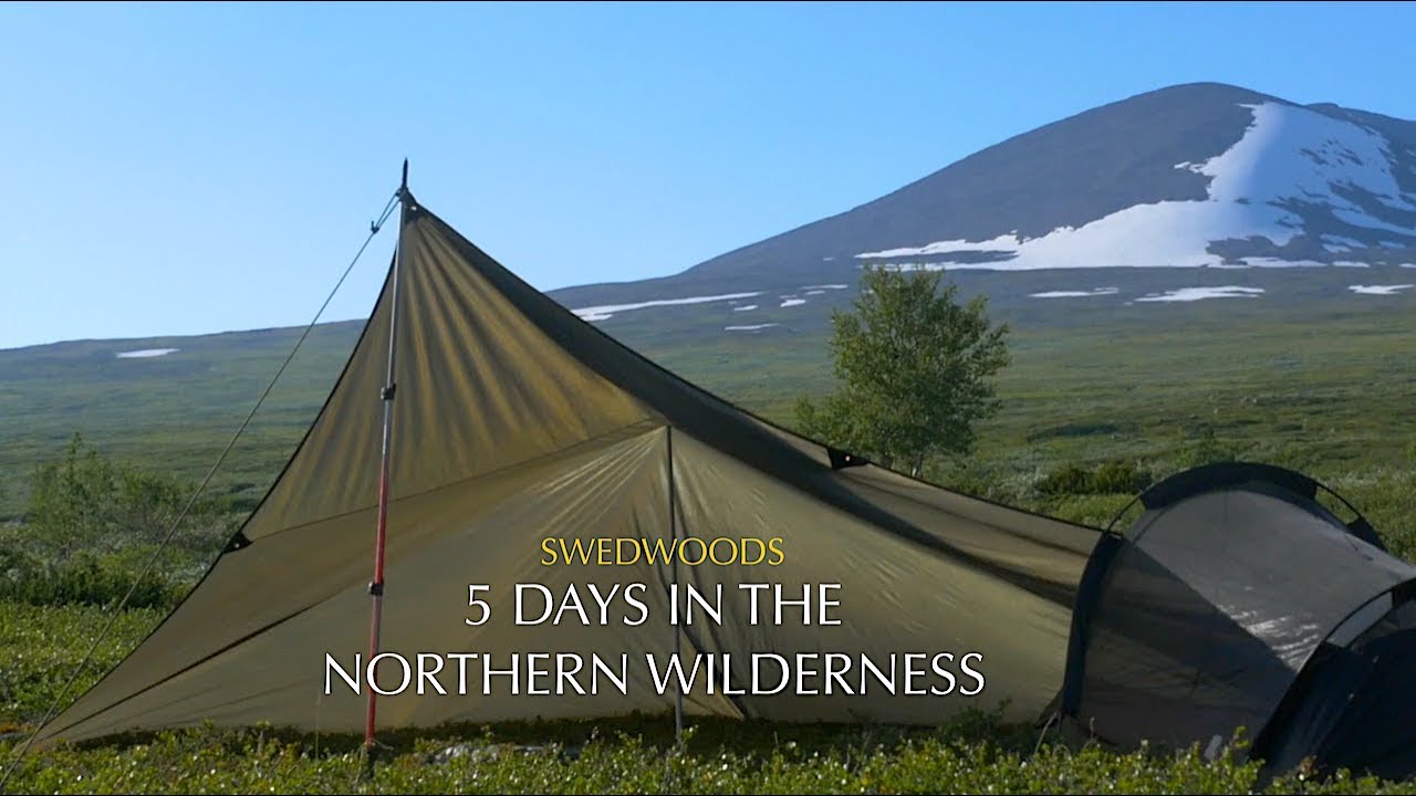 Solo Hike In The Northern Wilderness - Lavvu Canvas Poncho - 3X4 Tarp ...