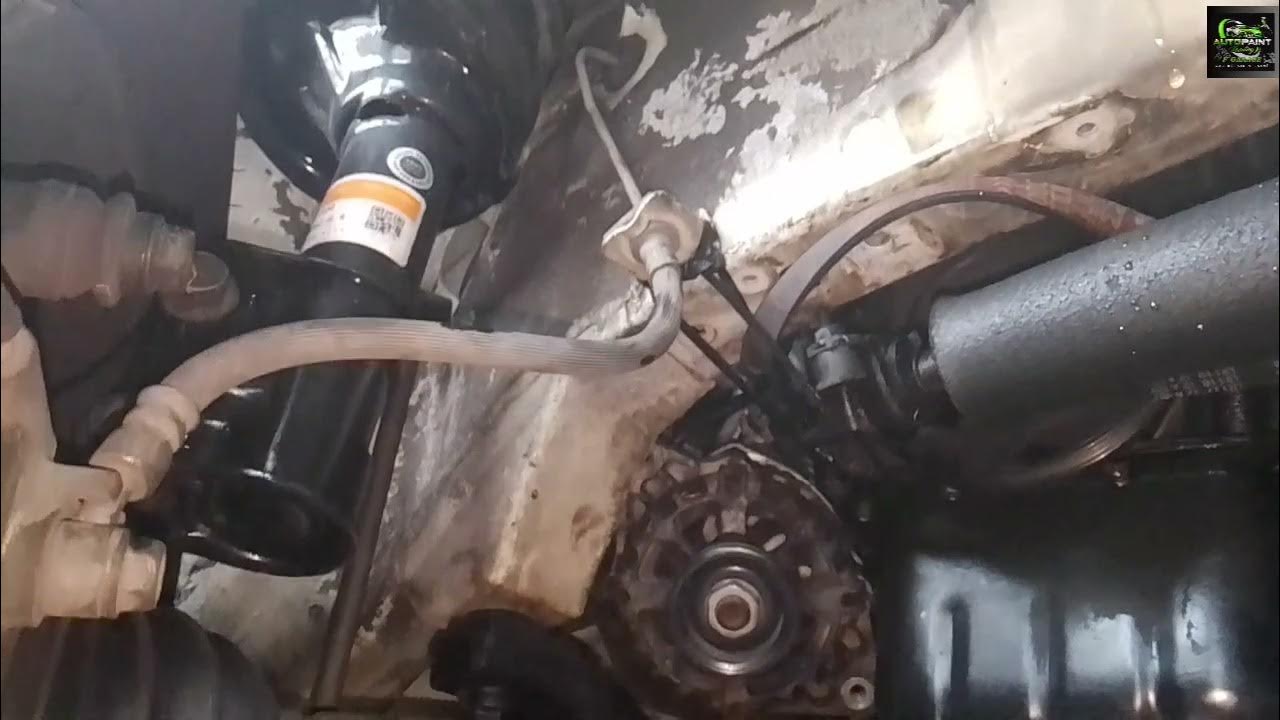 How to replace alternator kia picanto - YouTube