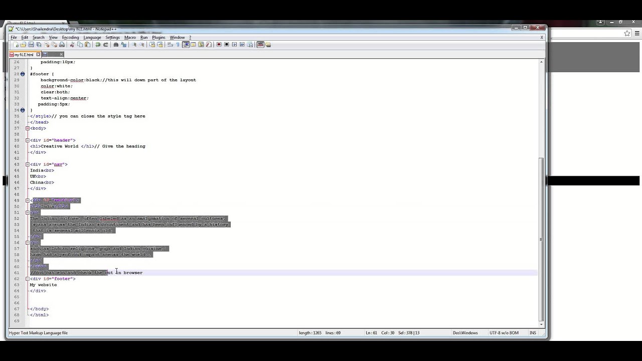 How to create HTML layouts Nice to Watch - YouTube