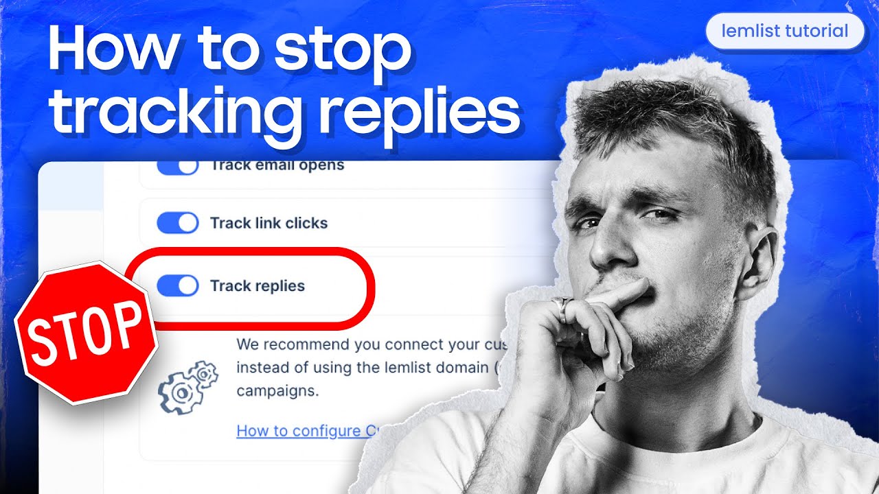 How to stop tracking replies [lemlist tutorial] - YouTube