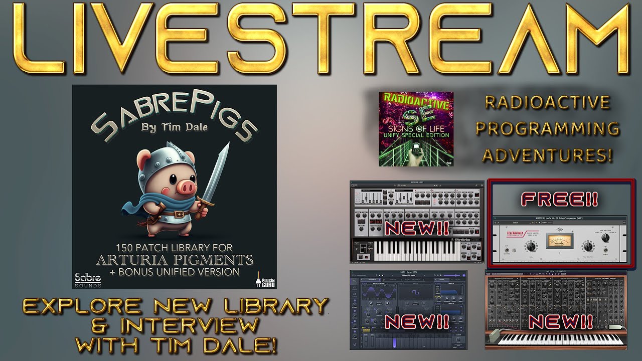 #451 - 10/14 - New Pigments Library! 3 New Synths & FREE UAD LA-2A ...