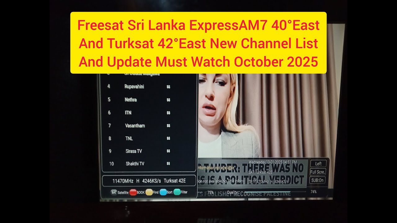 New Channels On Turksat 4A 42°East and Express AM7 40°East Oct 2025 ...