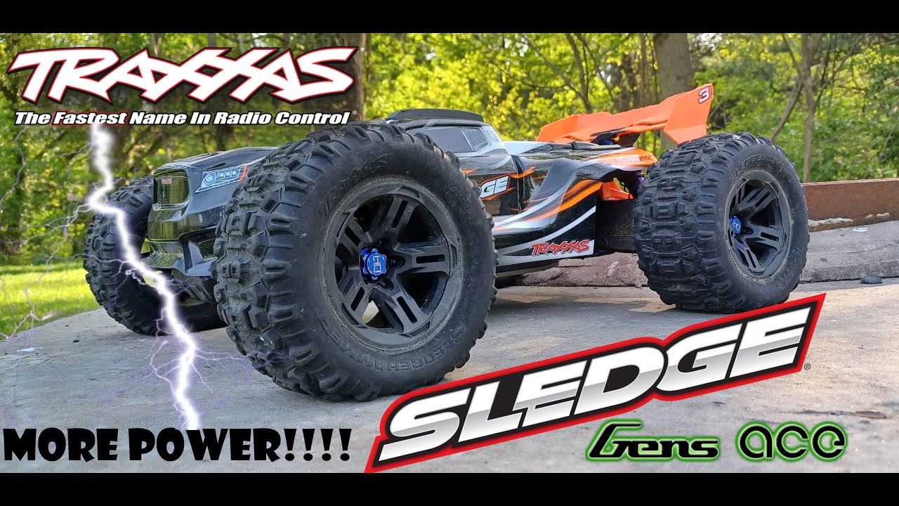 Traxxas Sledge 6S Running The NEW Smart Gens Ace 6800 mah 100c - YouTube
