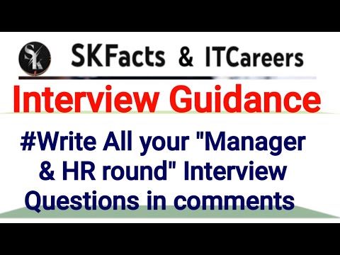 Manager & HR round Interview Questions #skfacts #interview - YouTube