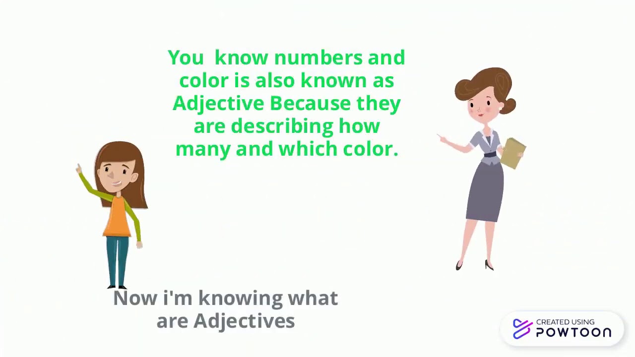 Adjectives. Parts of speech. Animation video - YouTube