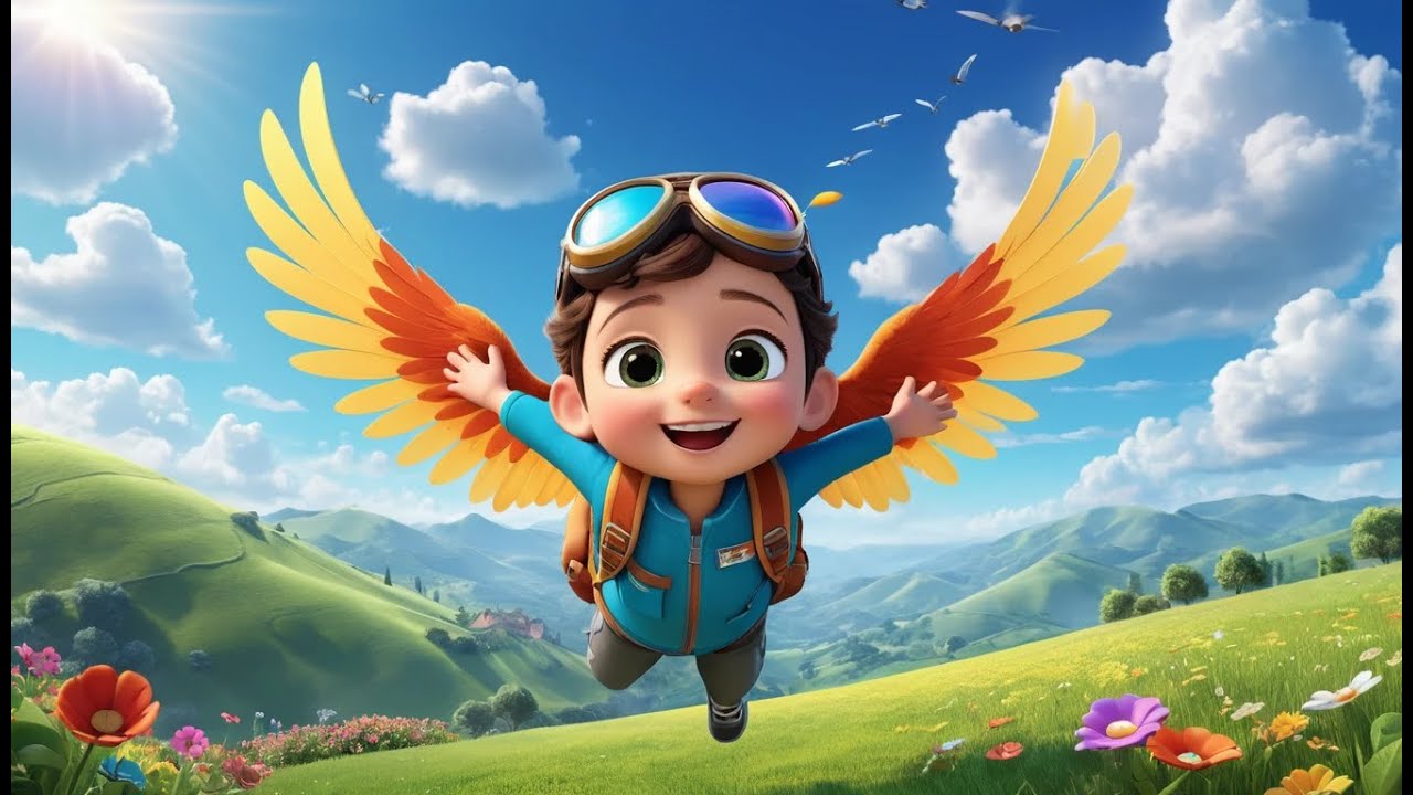 Fly, Fly So High, Up into the Sky | Fun Nursery Rhyme for Kids | Sing ...
