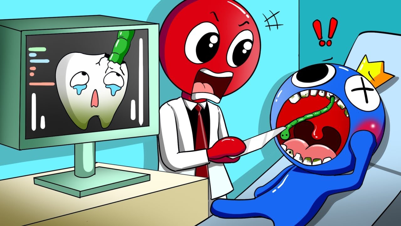 Blue Tooth Decay - Roblox Rainbow Friends Animation - YouTube