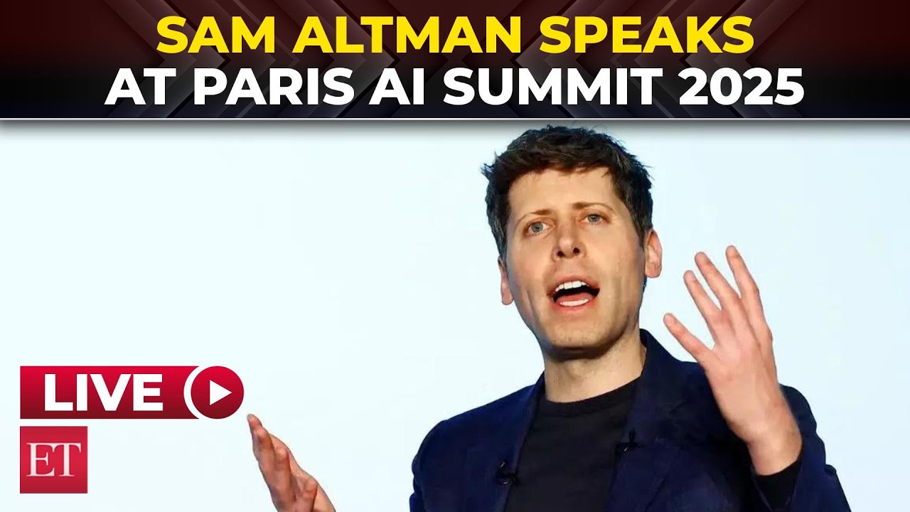 LIVE | OpenAI CEO Sam Altman speaks at Paris AI Summit 2025 | Fireside ...