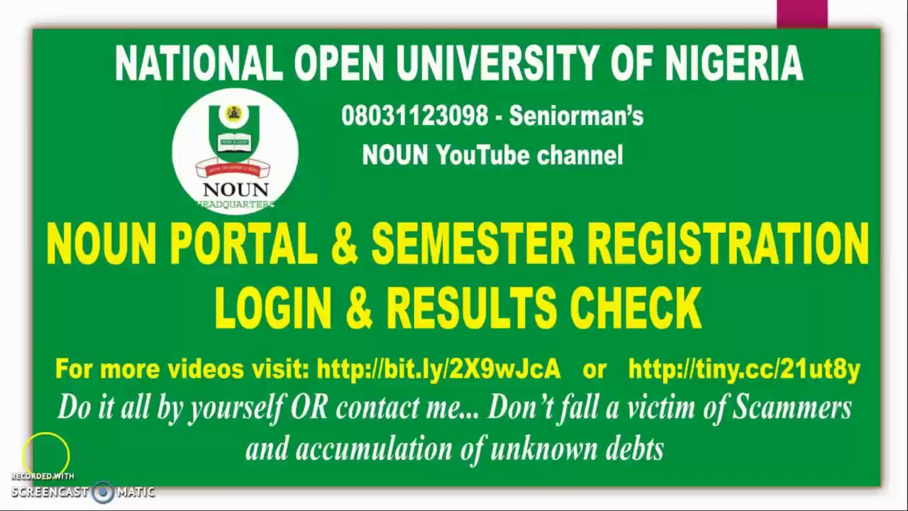 NOUN Portal Registration Login And Results Checking YouTube noun-portal-registration-login-and-results-checking-youtube