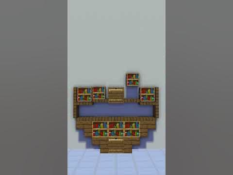 Minecraft Bookshelf Design #4 - YouTube