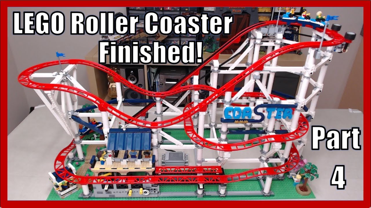 LEGO Roller Coaster - Part 4 - combining the two halves and running the ...