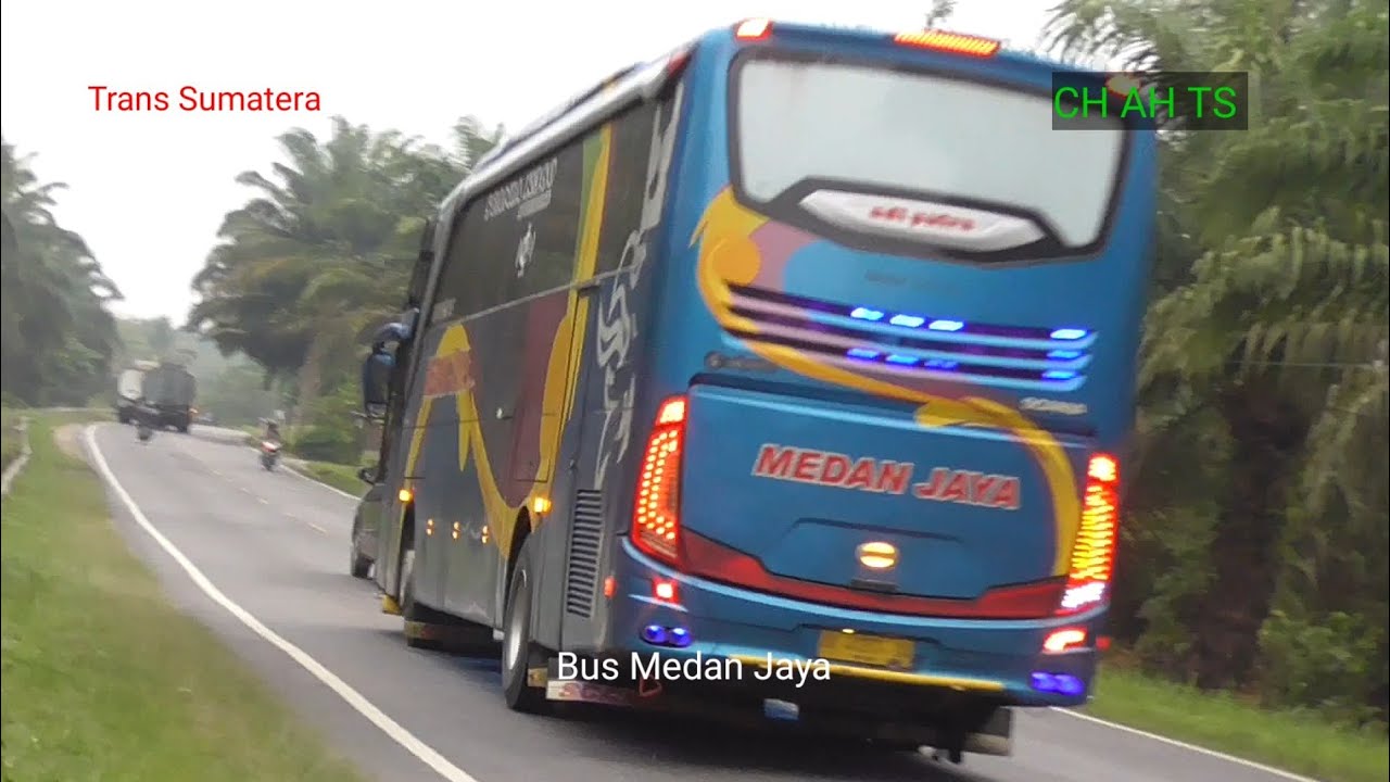 Bus Medan Jaya lintas pagi - YouTube