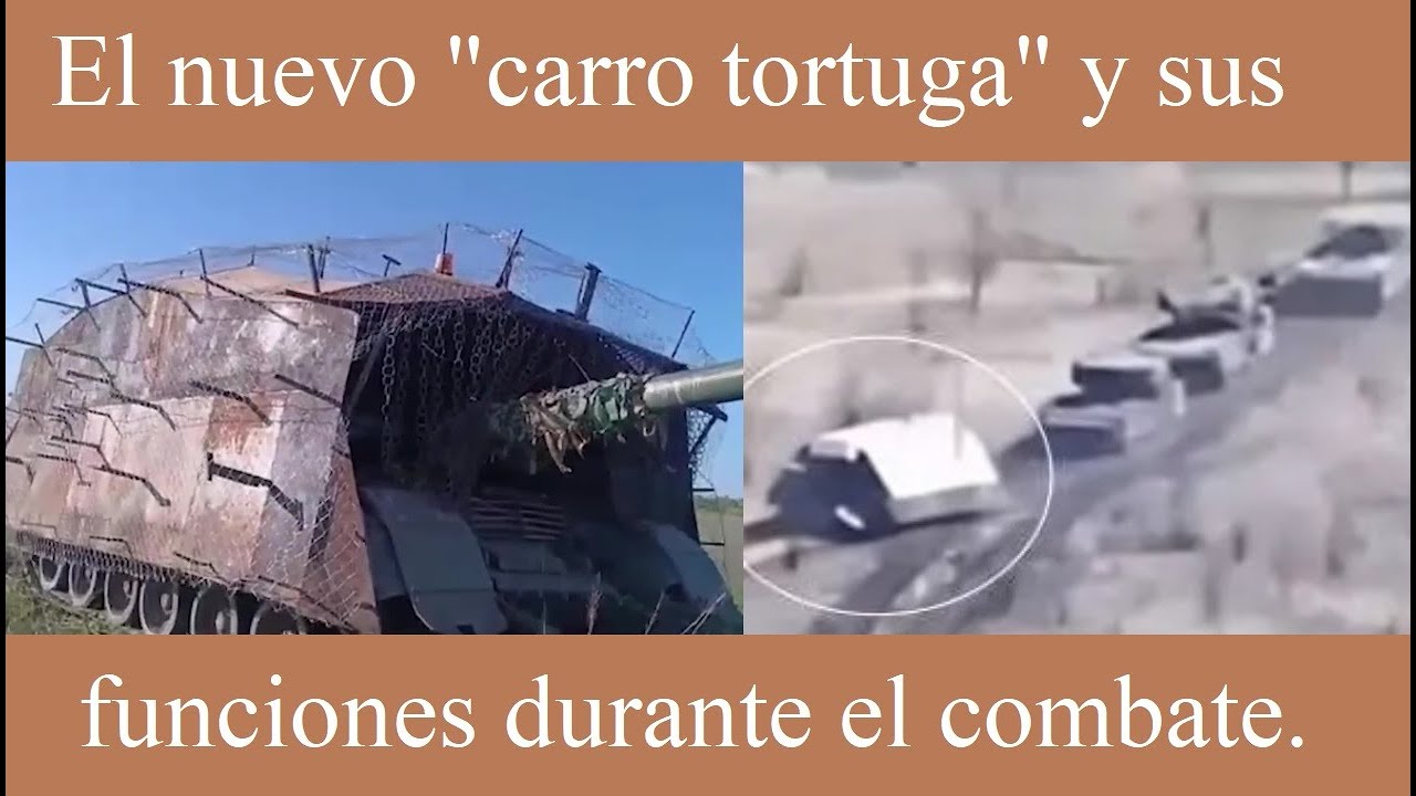 El nuevo "carro tortuga" y sus funciones durante.el combate. - YouTube