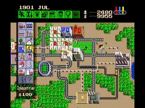 Sim City play (SNES) - YouTube