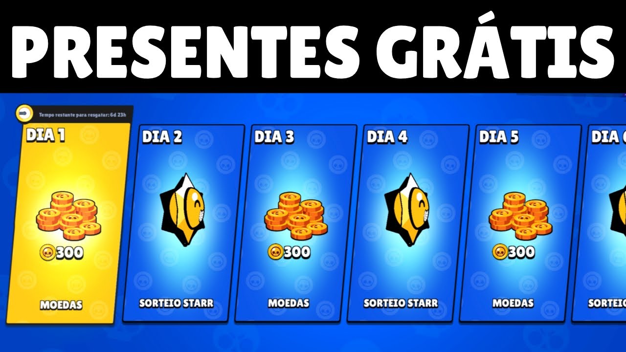 CORRE!! CHEGARAM AGORA MUITOS PRESENTES GRÁTIS NO BRAWL STARS!! 🎁 - YouTube