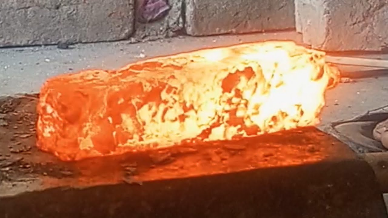 How to [Damascus steel forging] in knife making process - YouTube