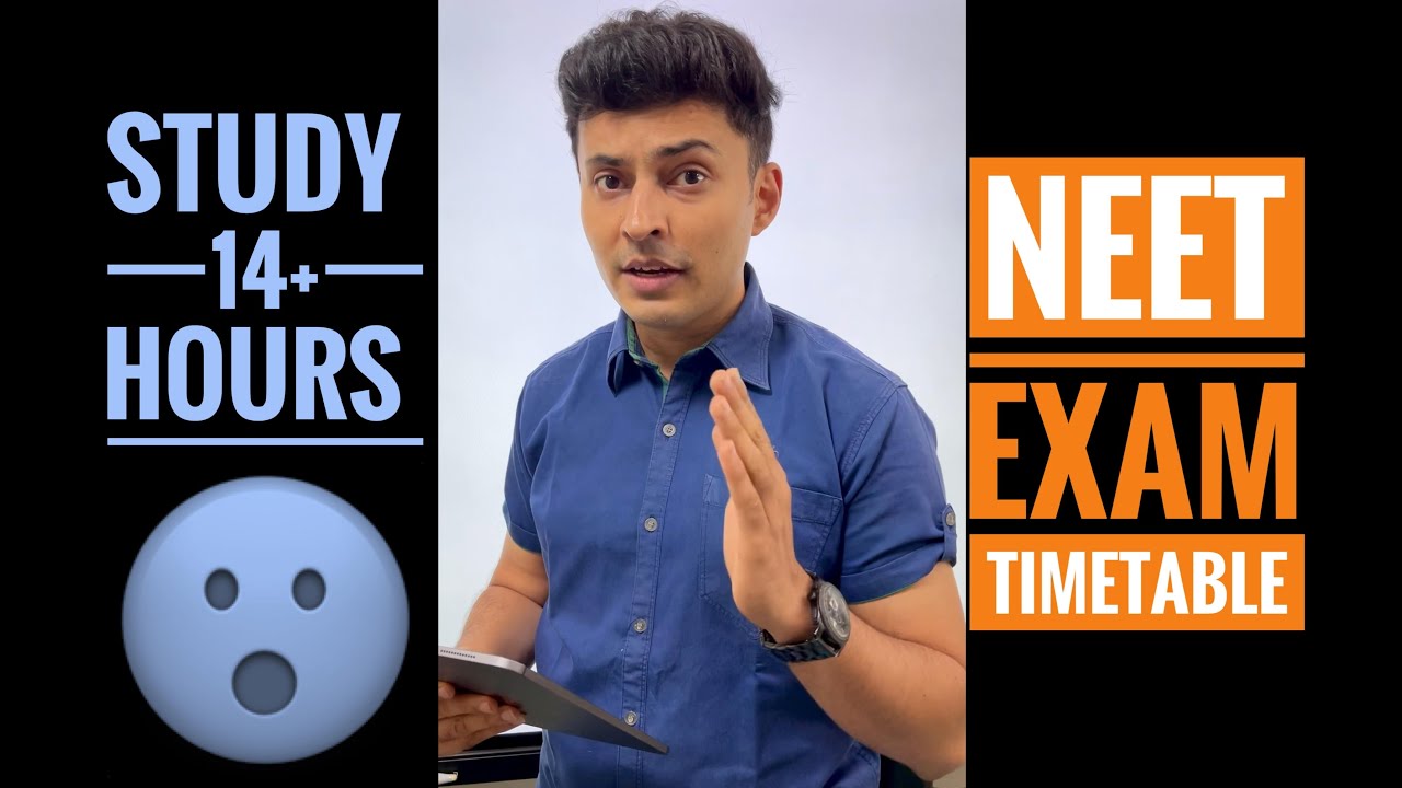 Best NEET Timetable 🔥 14 Hours Study 📚 6 Hours Sleep 😴 by Shreyas Sir ...