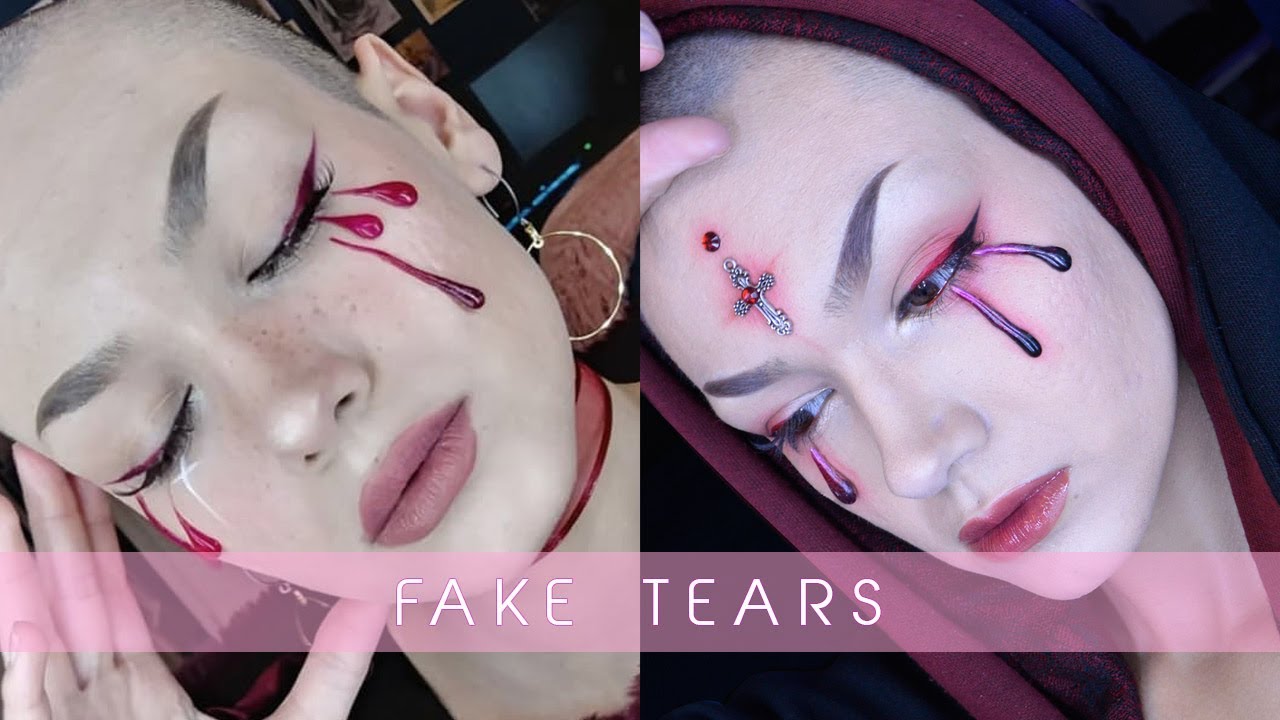 How to Make & Paint Fake Tears - YouTube