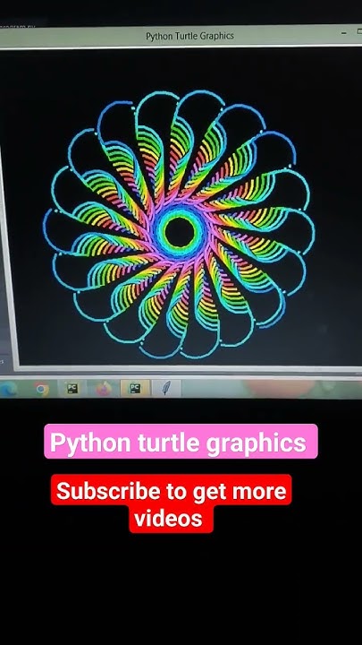 Python turtle graphics #pythongraphics #python - YouTube