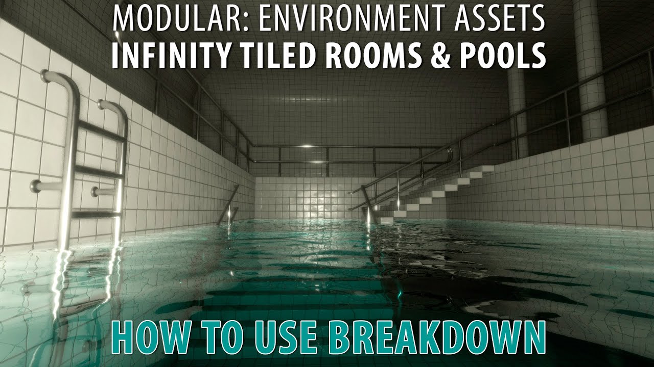 UE5 Modular Assets: Infinity Tiled Rooms & Pools Environment ...