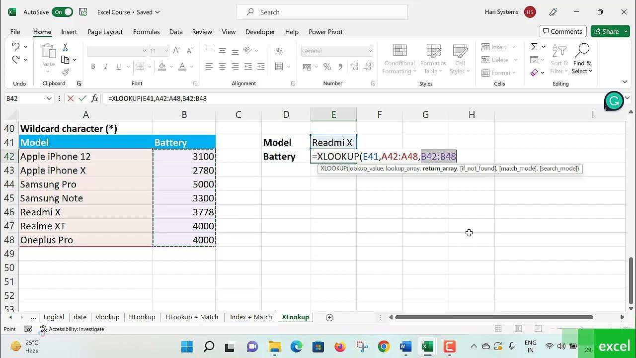 4d Wildcard Matching In Xlookup Youtube