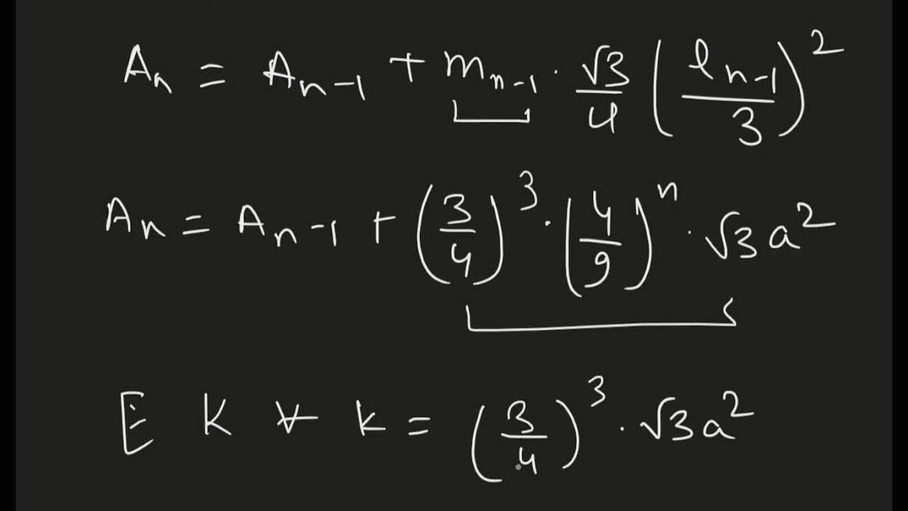 Helga Von Koch's Snowflake Curve !! Infinite Series #mathematics # ...