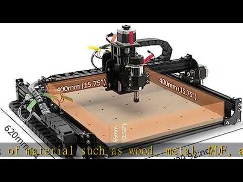 FoxAlien CNC Router Machine 4040-XE, 300W Spindle 3-Axis Engraving Milling Machine for Wood ...