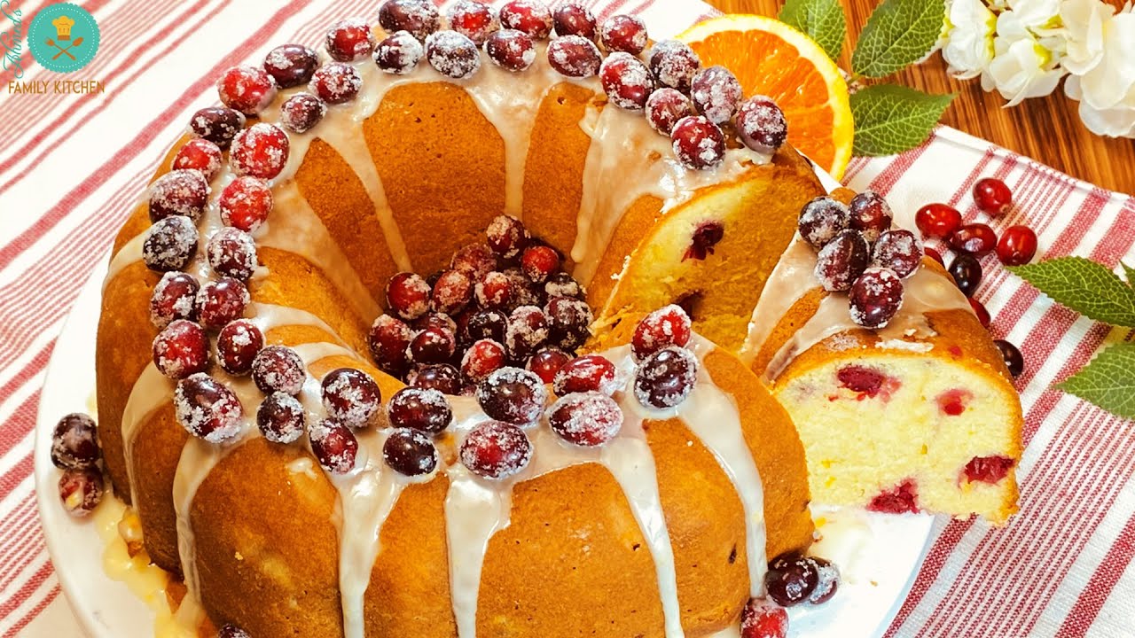 CRANBERRY ORANGE CAKE | Easy Cranberry Bundt Cake Recipe in Urdu Hindi ...