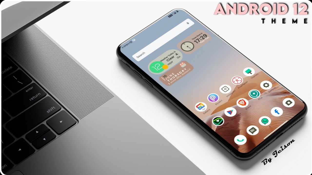 Pure Android 12 Theme - June 2021 - YouTube