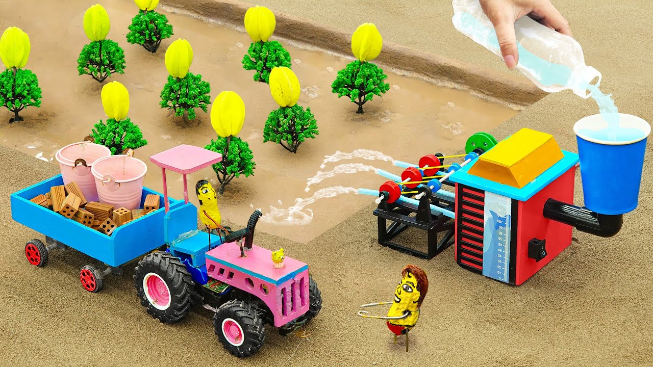 Diy tractor making Automatic Watering System for Farm | diy Planting ...