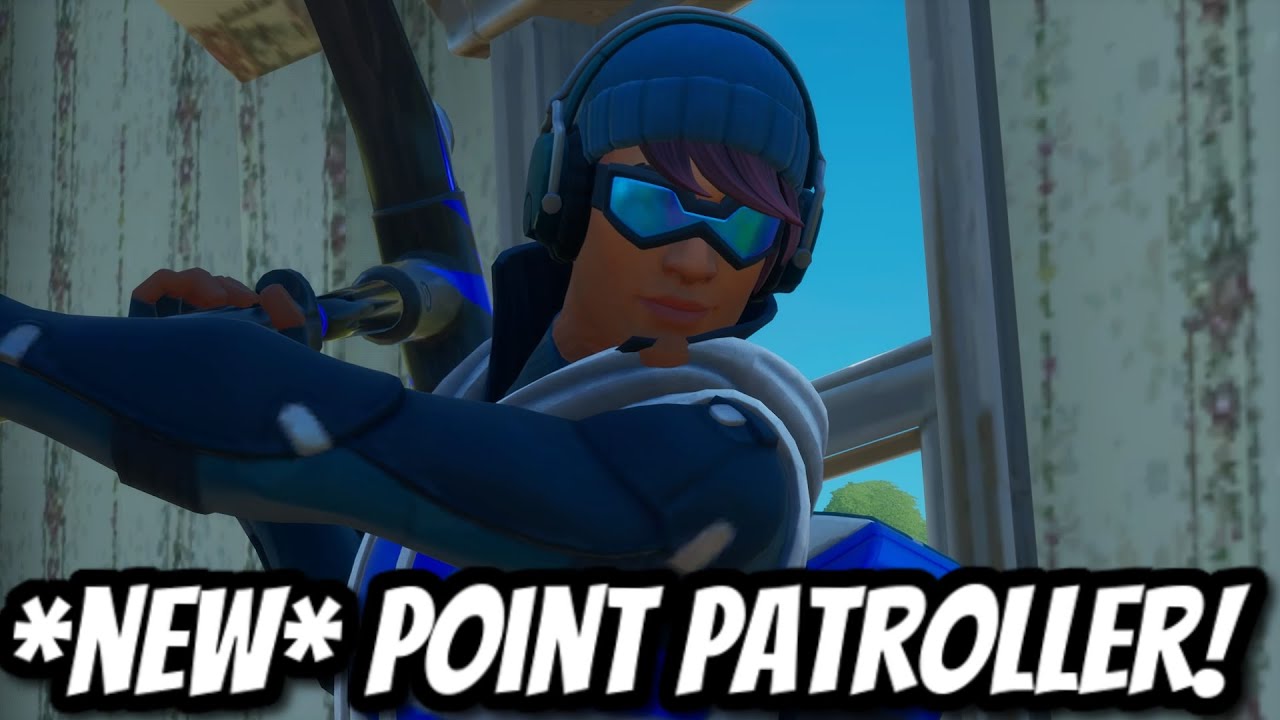 *NEW* POINT PATROLLER SKIN GAMEPLAY! - Fortnite PS Plus Pack 9 - YouTube
