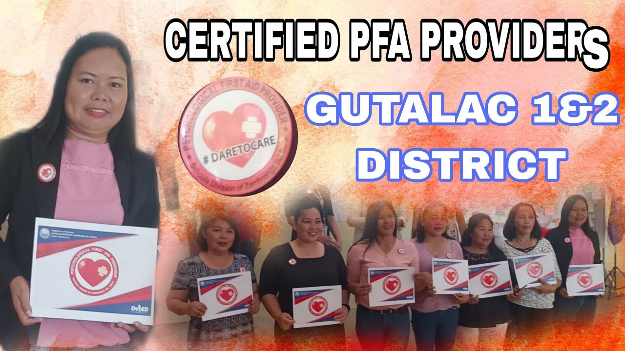 PSYCHOLOGICAL FIRST AID (PFA) TRAINING/#DARETOCARE/WE ARE PROUD TO BE A ...