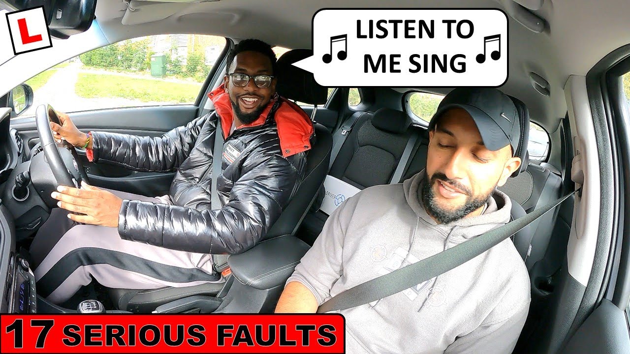 Learner Driver Starts RAPPING During Driving Test - YouTube